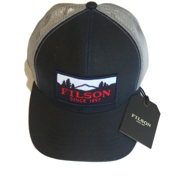 Filson | Accessories | Filson Mesh Logger Cap Navy Blue Adjustable Hat ...